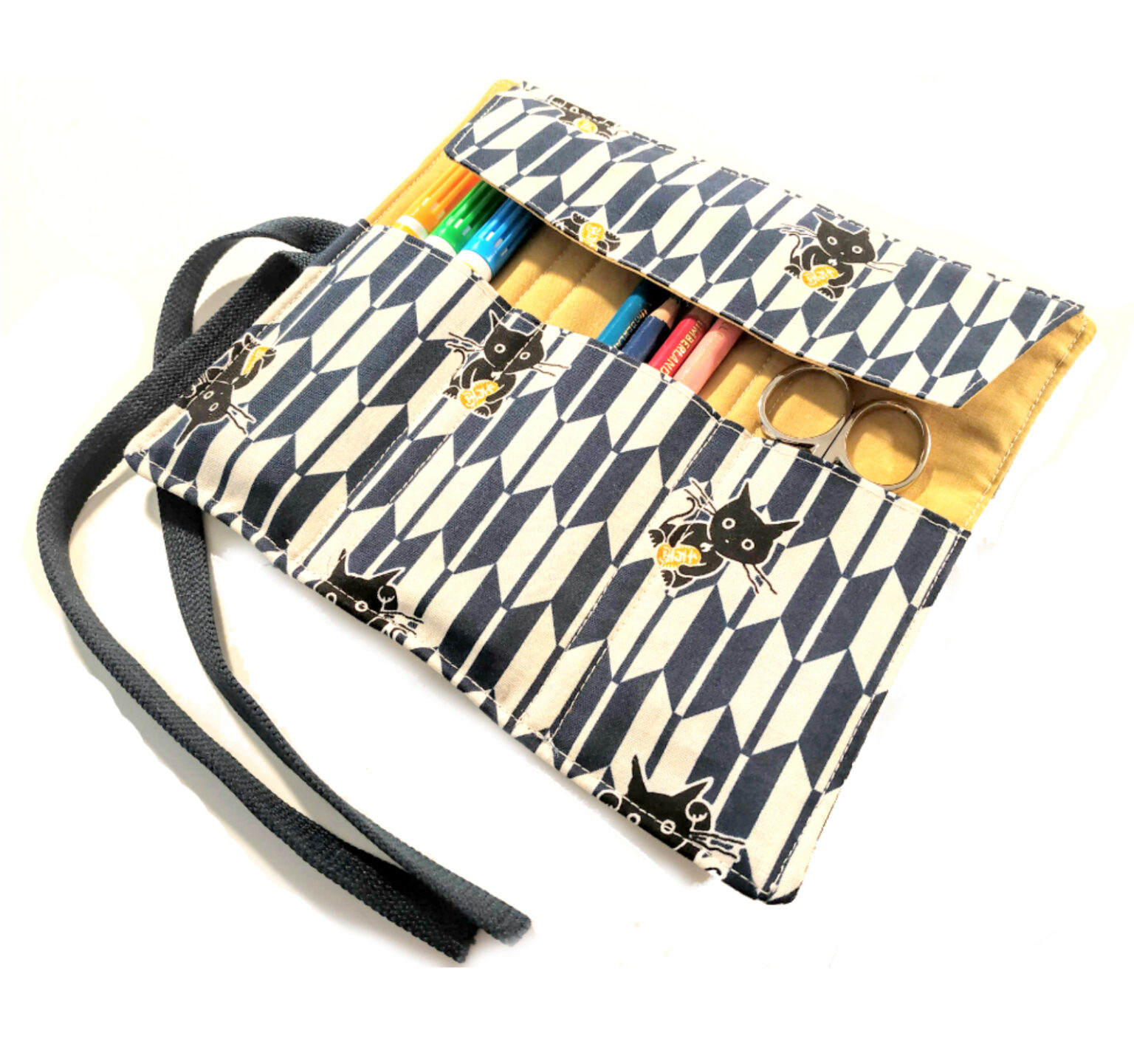 Roll Up Pencil Case in 2 sizes Sewing Pattern | B'etha Bags