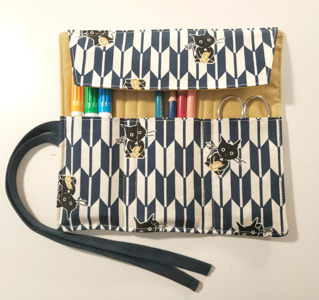 Roll Up Pencil Case in 2 sizes Sewing Pattern | B'etha Bags