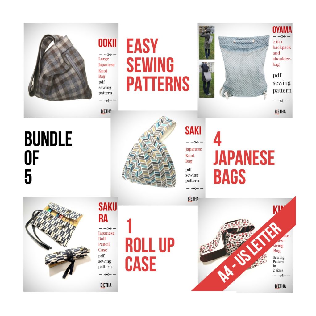 Bundle of 2 Sewing Patterns: Zipper Pouch and Mini Wallet | B'etha Bags